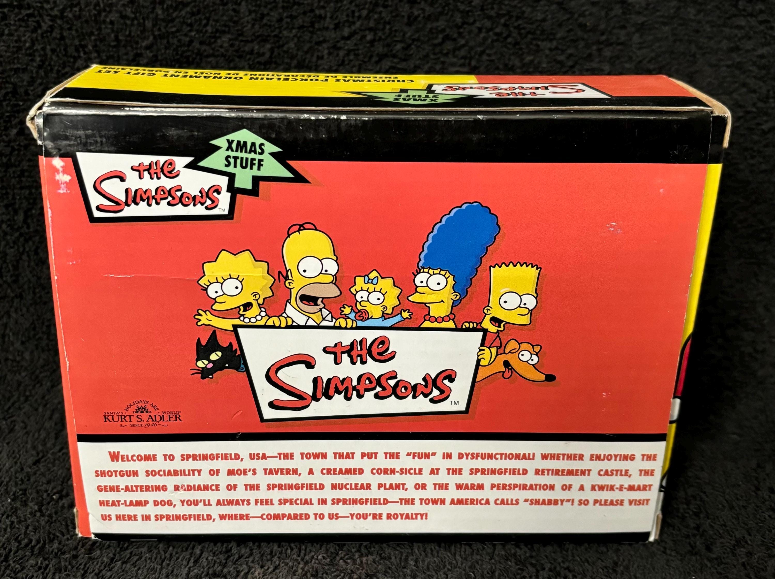 The Simpsons Pin Pals Bowling Team Porcelain Christmas Ornament Set of ...