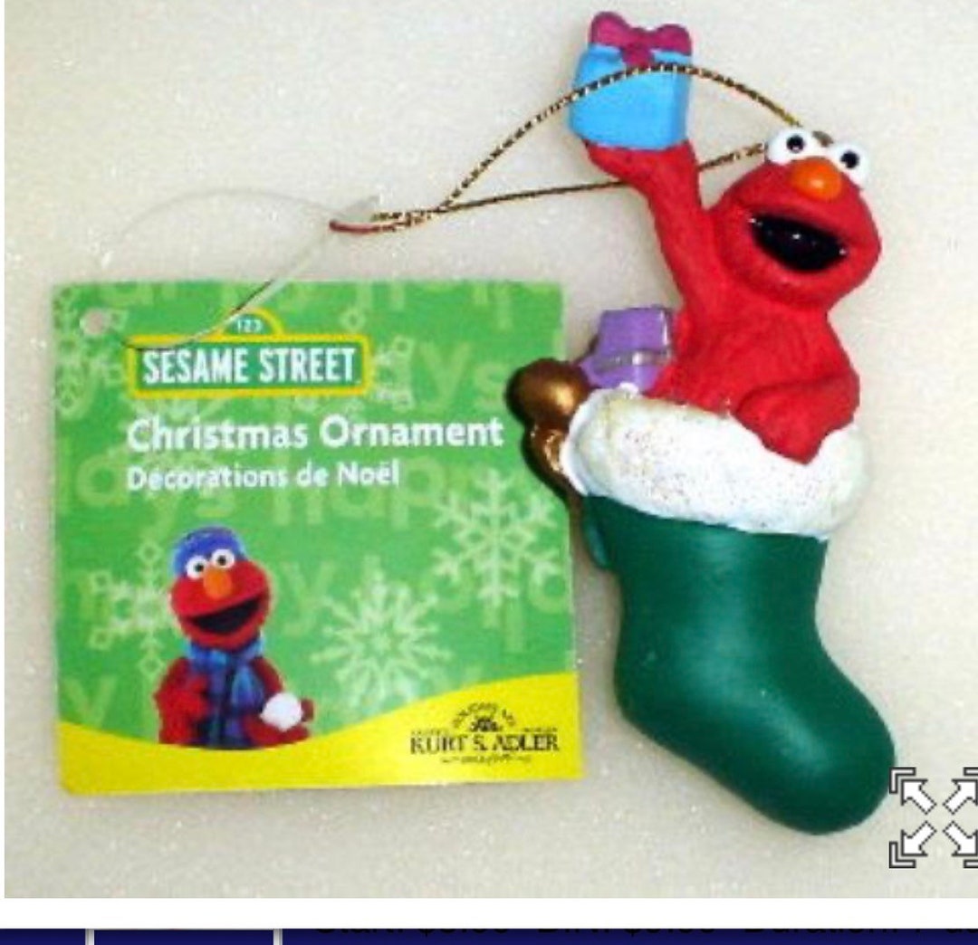Sesame Street Elmo in Christmas Stocking Christmas Ornament - Etsy