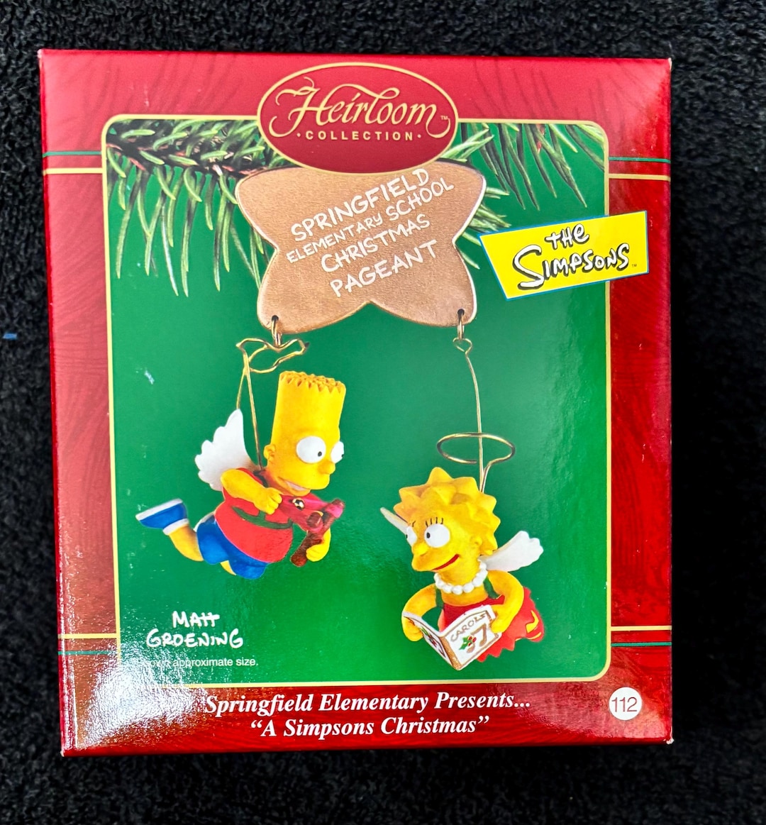 Vintage 2002 Carlton Cards the Simpsons A Simpsons Christmas Bart ...