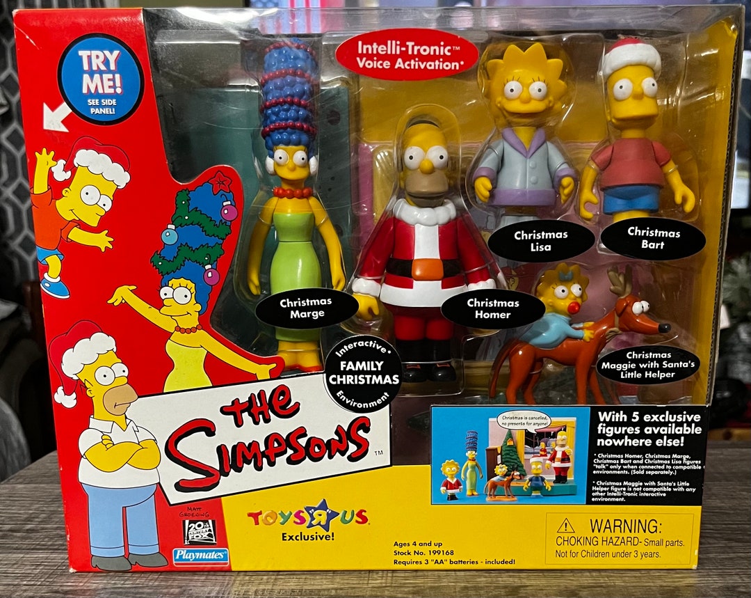 The Simpsons Family Christmas Environment WOS Playset New in Box ...