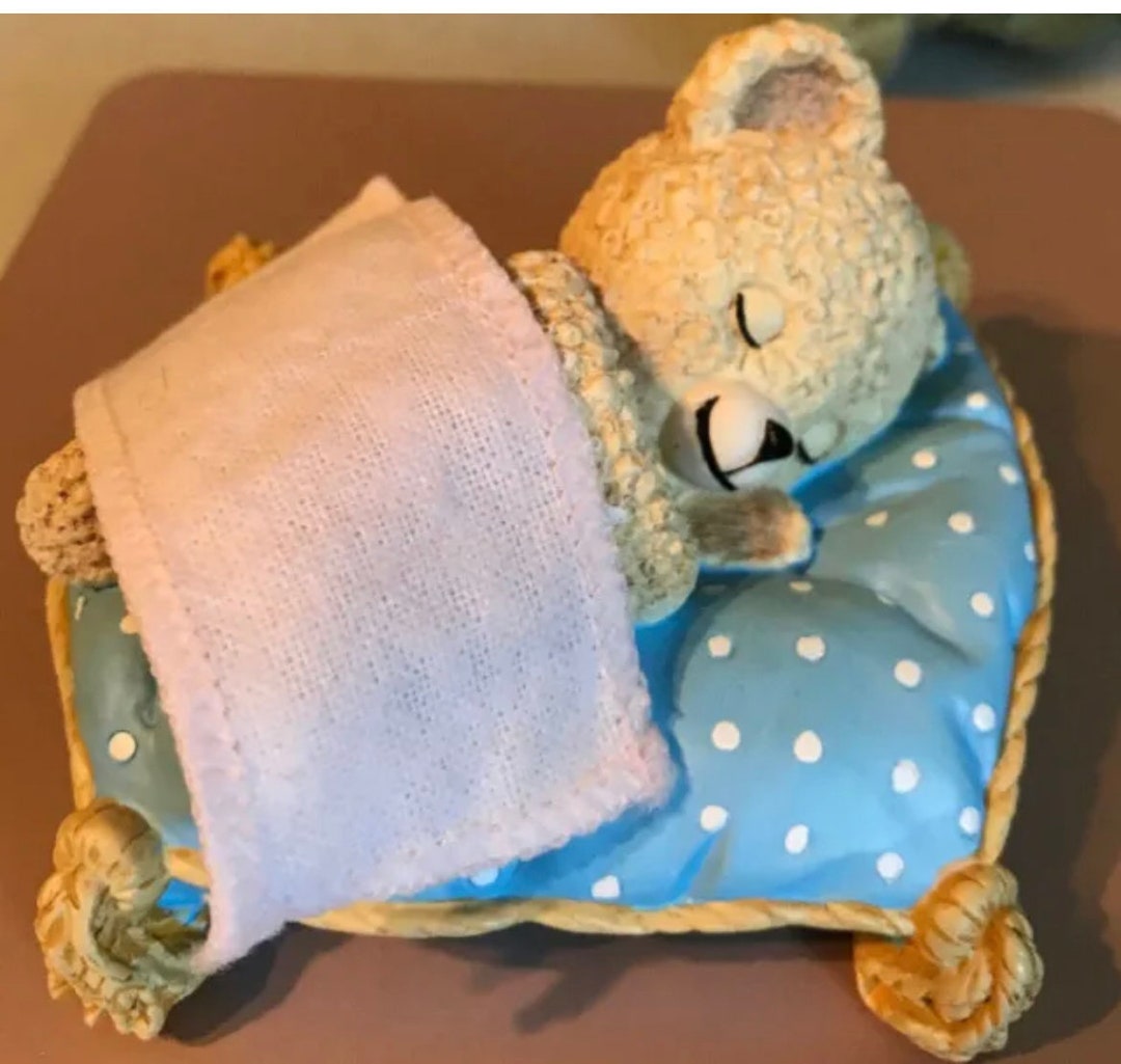 Hamilton Collection Sweet Dreams Snuggle Bear Figurine - Etsy
