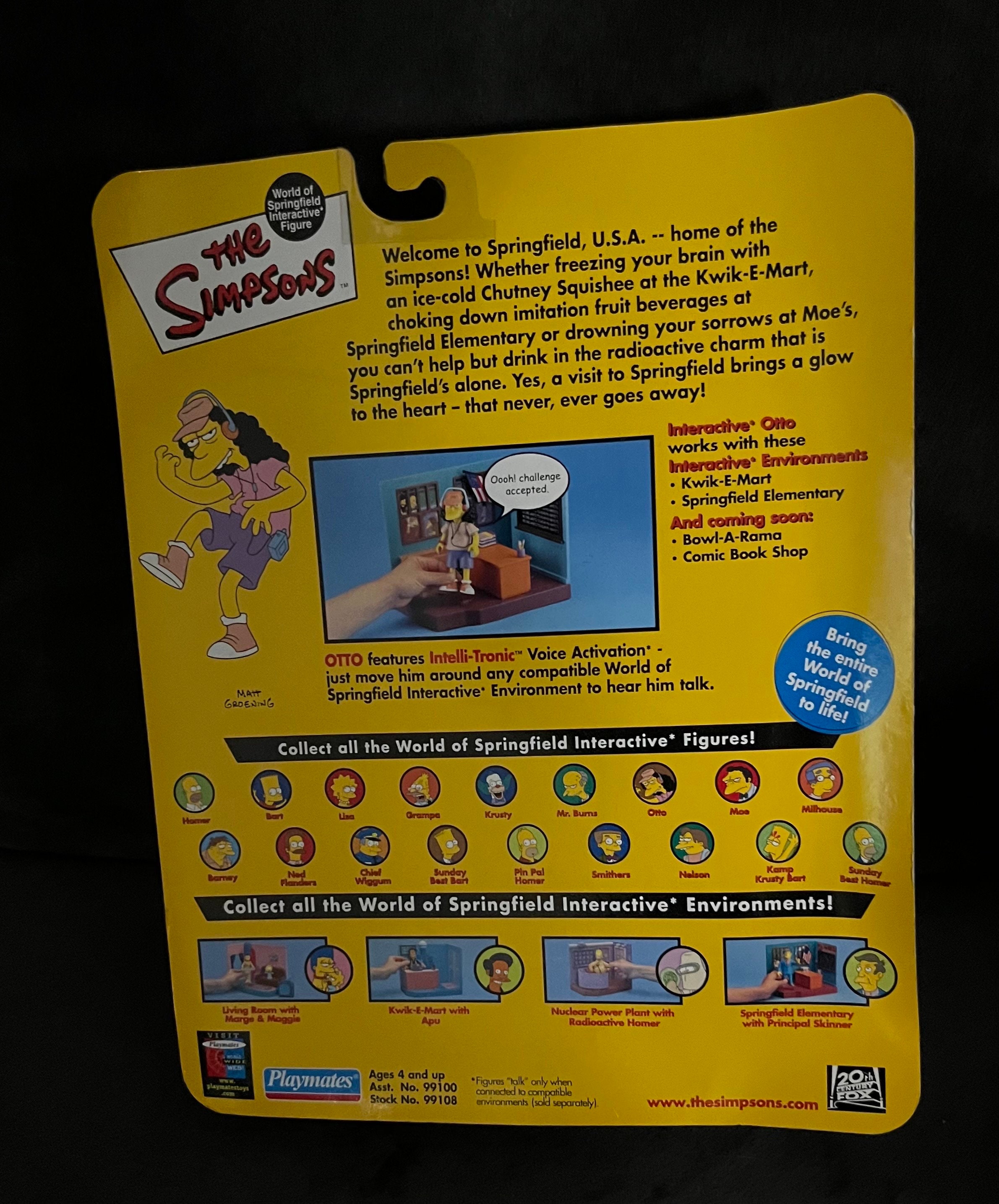 The Simpsons Playmates WOS Sideshow Mel Interactive Figure New on Card ...
