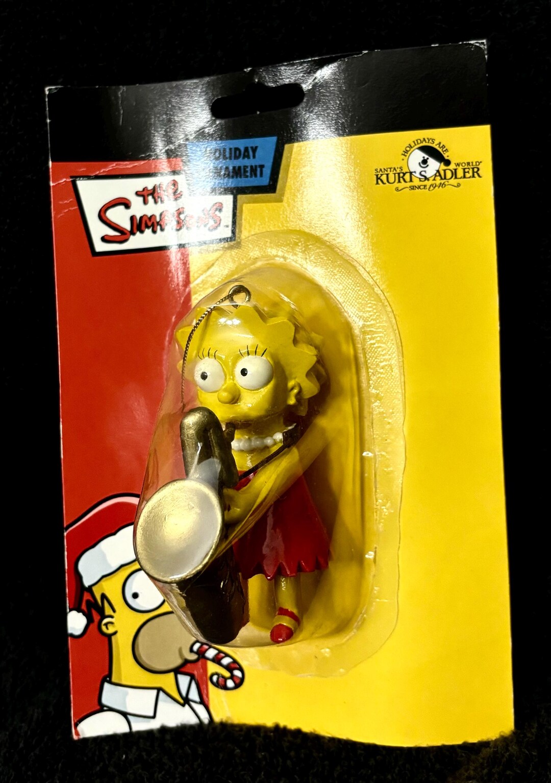 Vintage the Simpsons Lisa Simpson and Saxophone Christmas Ornament New ...