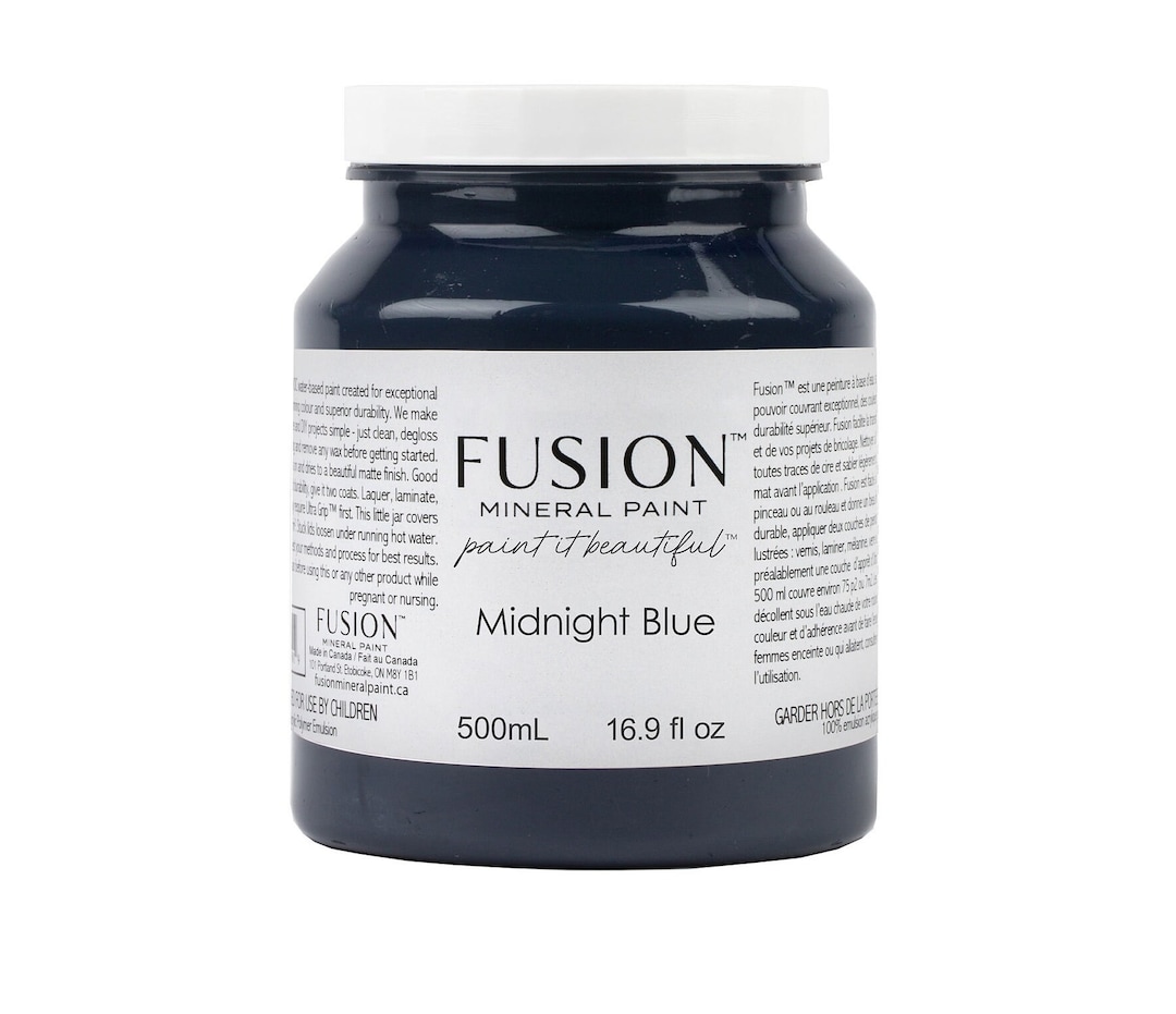 Midnight Blue Fusion Mineral Paint; Rich Navy Paint Very Close to Black ...