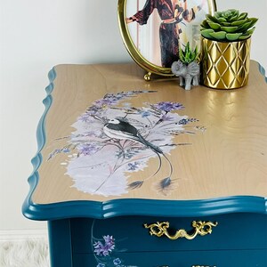 Blue French Provincial End Table Painted With Fusion Mineral Paint ...
