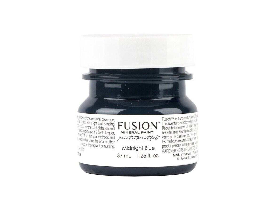 Midnight Blue Fusion Mineral Paint; Rich Navy Paint Very Close to Black ...