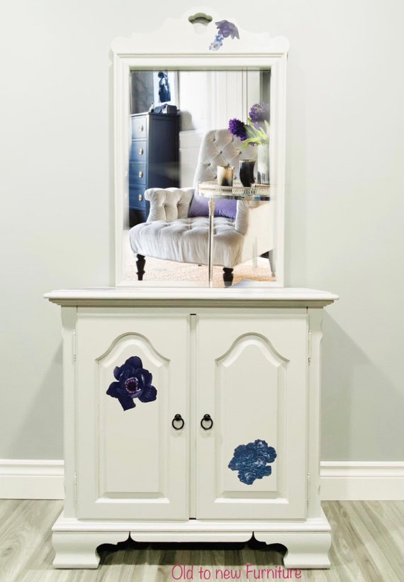 Gorgeous entryway foyer console sideboard and Mirror. Entry | Etsy