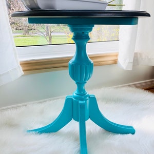 Classy Blue Accent Table, Blue Entryway Table, Accent Table - Etsy