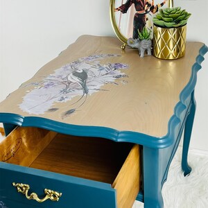 Blue French Provincial End Table Painted With Fusion Mineral Paint ...