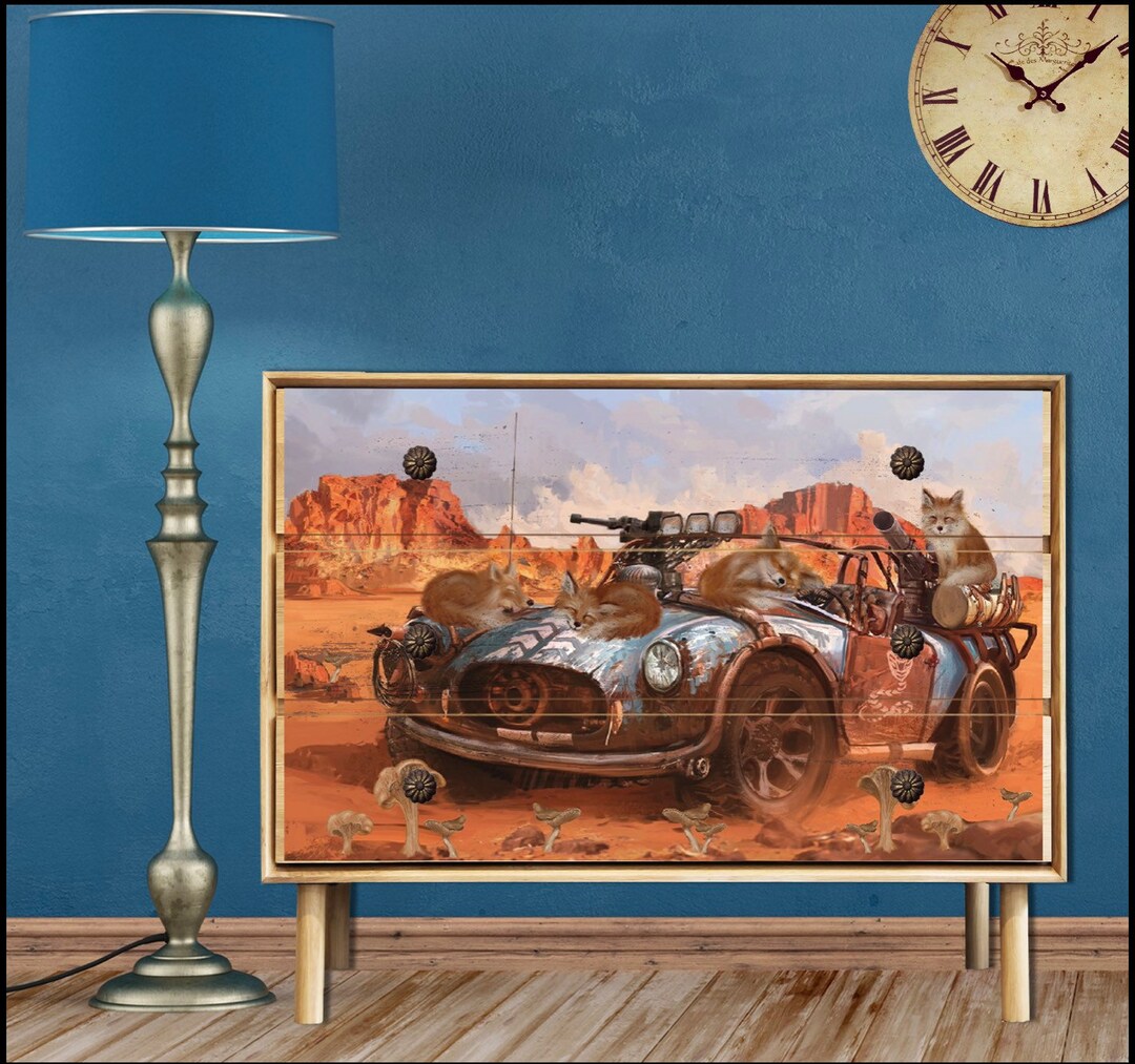 Hokus Pokus; Fox Patrol Decor-weave Decoupage - Etsy