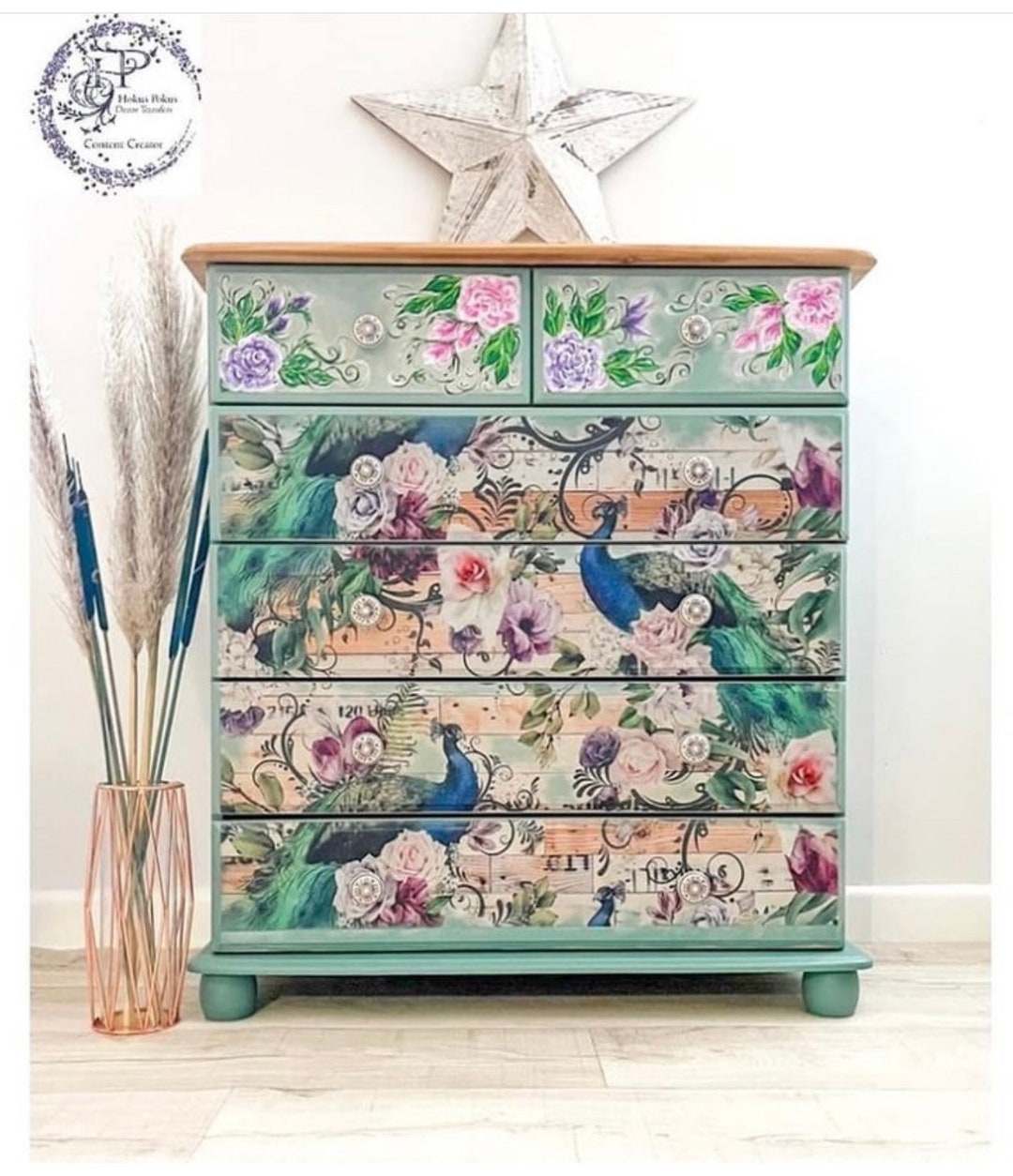 Hokus Pokus; Jade Decor-weave Decoupage - Etsy