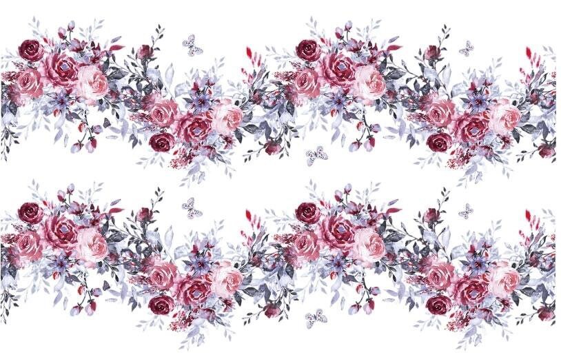 Long Flower Furniture Transfers - Etsy