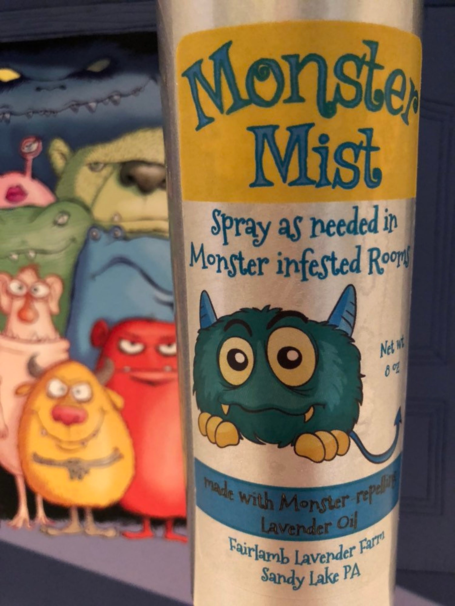 MONSTER MIST Lavender Sleep Spray for Kids End Bedtime Struggles ...
