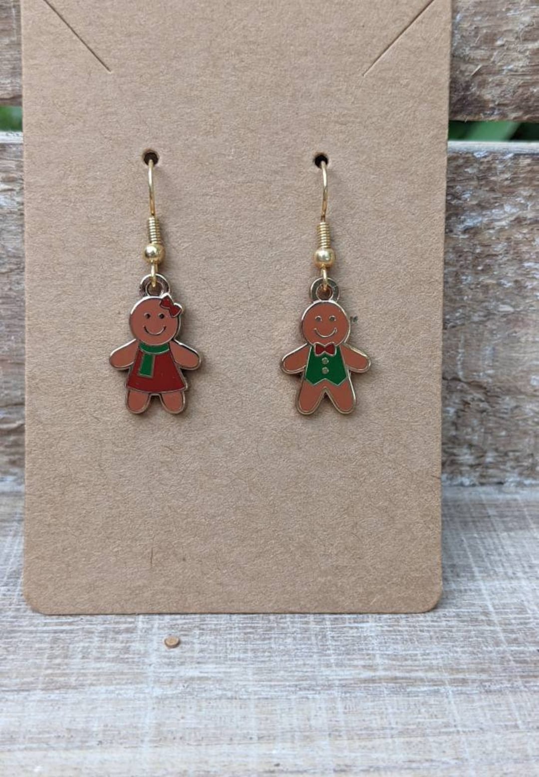 Christmas Earrings. Gingerbread Man Earrings. Gingerbread Earrings ...