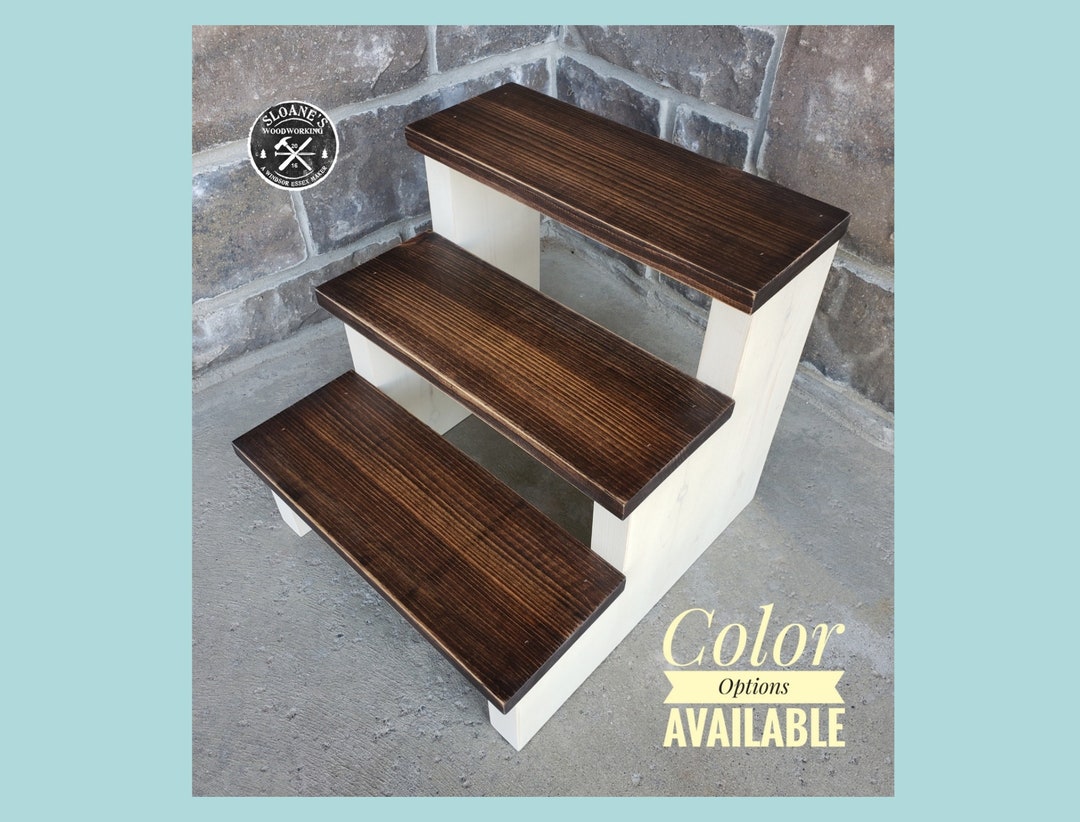 Rustic Step Stool Farmhouse Step Stools Wooden Step Stool - Etsy
