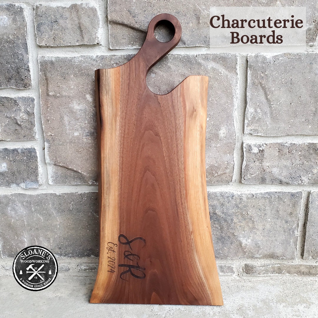 Personalized Charcuterie Boards, Charcuterie Board Curved Handle ...