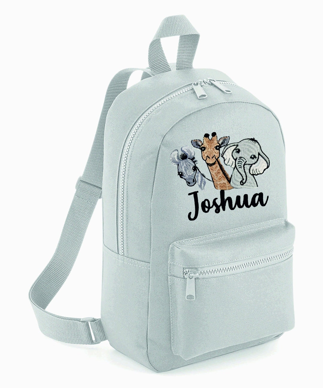 Personalised Embroidered SAFARI 3 Animals Boys Girls Rucksack Backpack ...