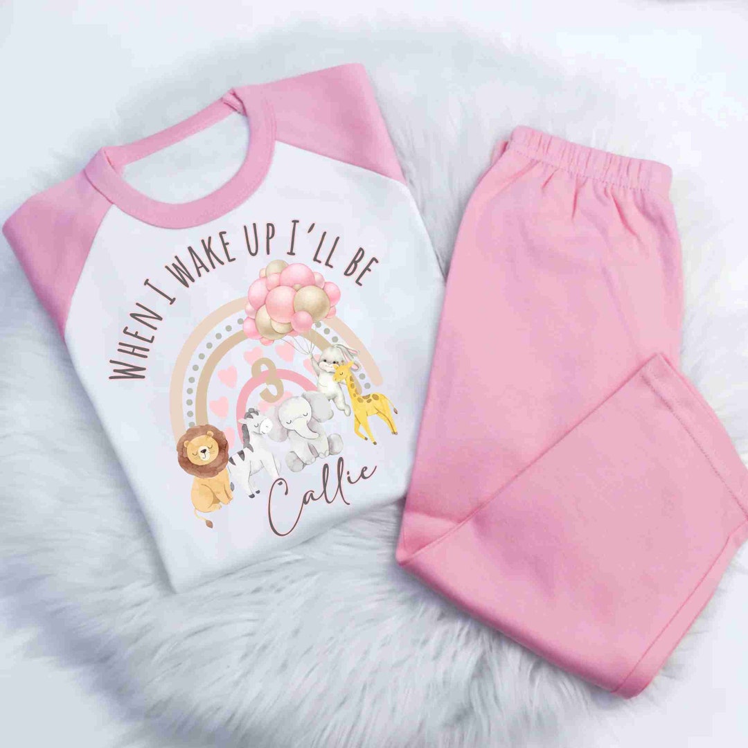 When I Wake up I'll Be Personalised NEW 2024 Rainbow PS4 Safari PJ'S ...