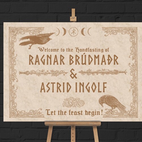 DIGITAL FILE Viking Welcome Sign / Poster Wedding / - Etsy