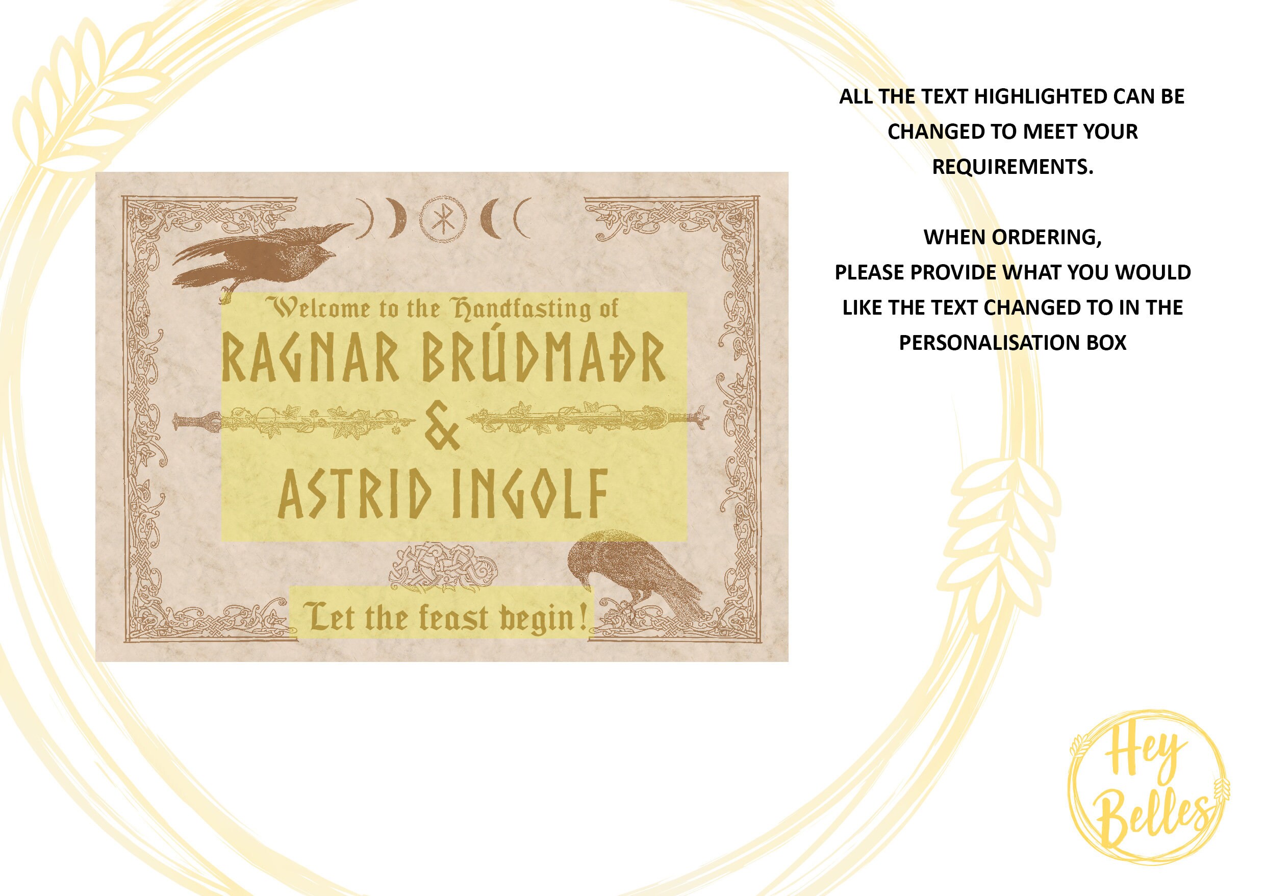 DIGITAL FILE Viking Welcome Sign / Poster Wedding / - Etsy UK