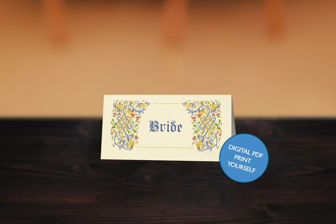 DIGITAL FILE Medieval Fairytale Place Names - Wedding / Birthday ...
