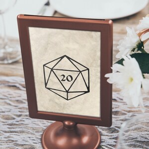 DIGITAL FILE Dungeons & Dragons D20 Table Numbers Instant Download - Etsy