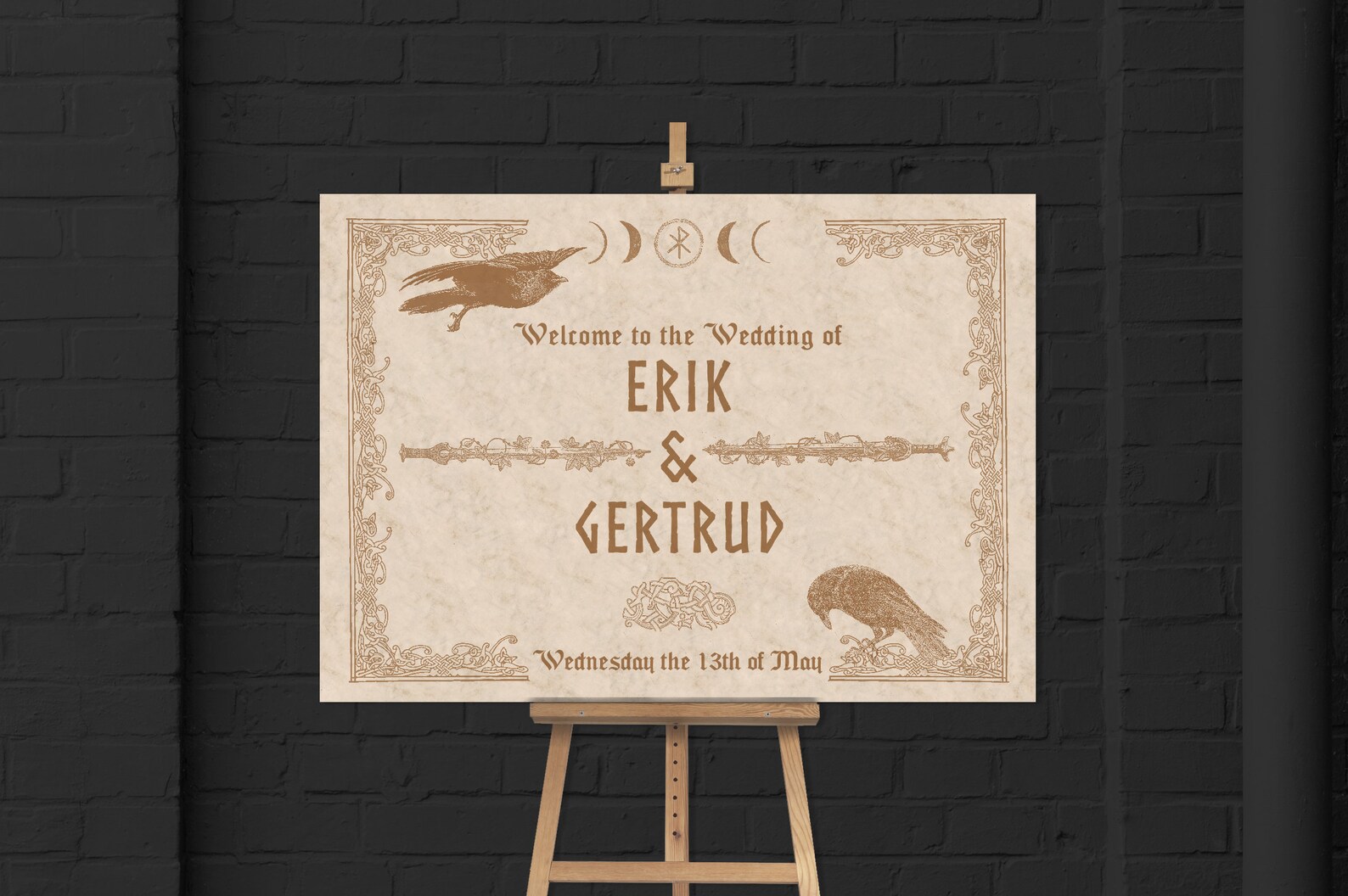 DIGITAL FILE Viking Welcome Sign / Poster Wedding / - Etsy
