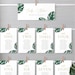 Monstera Seating Chart Template, Table Number Cards, Beach Palm Leaves ...