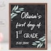 Back to School Chalkboard Sign Template, Fully Editable, Any Grade ...