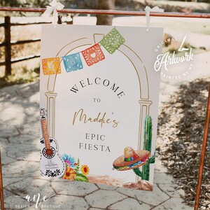 Editable Mexico Party Welcome Sign Template, Birthday Trip, Colorful ...