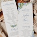 Blue Hydrangea Wedding Program Printable Template, Rustic Ceremony Program DIY , Country Barn ...