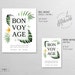 Tropical Bon Voyage Wine Label Template, Custom Bottle Label, Shower ...