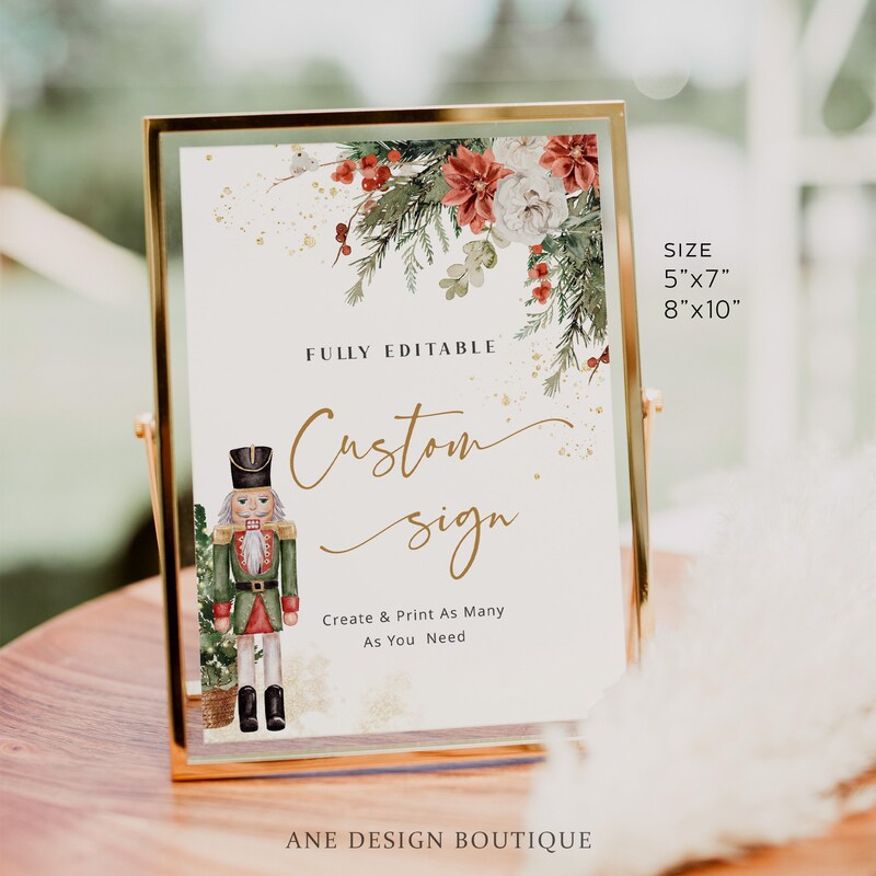 Printable Christmas Reserved Sign - Etsy