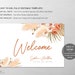 Boho Terracotta Wedding Welcome Sign Template, Burnt Orange Desert ...