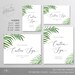 Tropical Destination Wedding Sign Template, Editable Beach Palm Leaf ...
