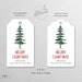 Pine Tree Christmas Gift Tag Template Holiday Printable Favor - Etsy