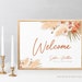 Boho Terracotta Wedding Welcome Sign Template, Burnt Orange Desert ...