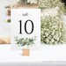 Rustic Greenery Table Numbers Template, Printable Wedding Table Seating ...