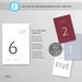Minimalist Table Number Cards Template Simple Modern - Etsy