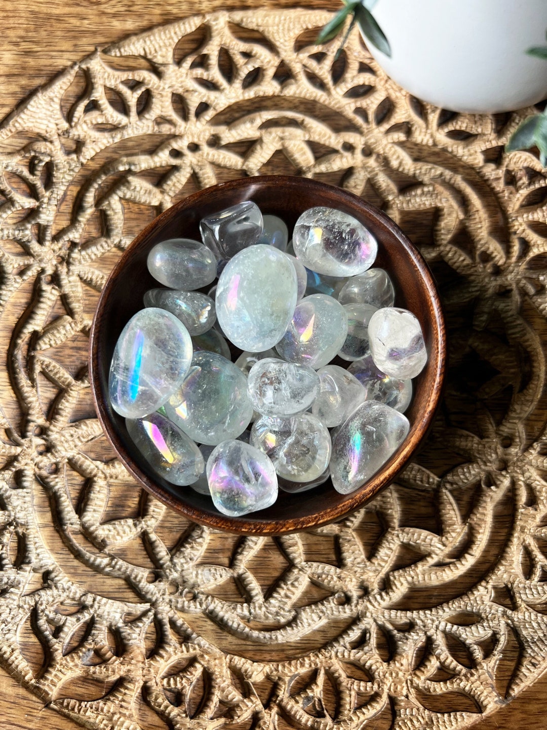 Angel Aura Quartz Tumbled Crystal Stone - Etsy