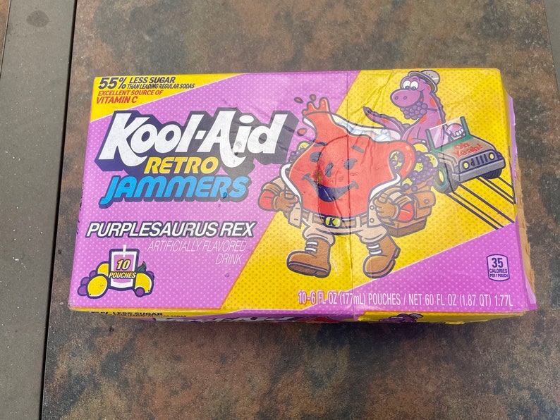 Retro Kool Aid Purplesaurus Rex and Rockadile Red Jammers - Etsy