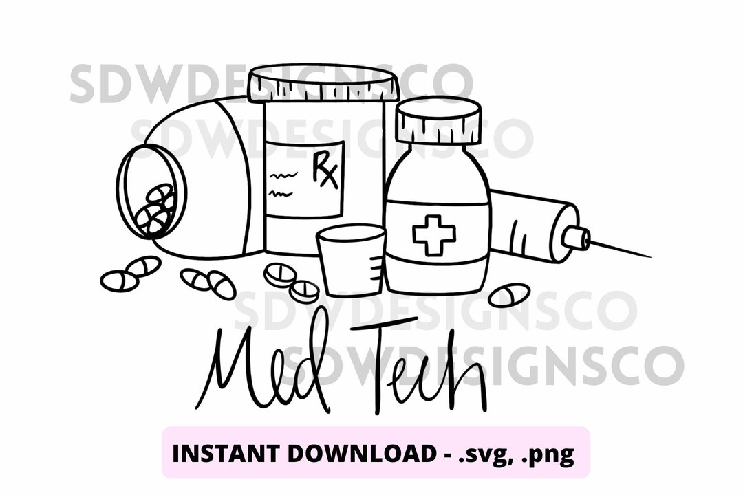 Med Tech - INSTANT Download .SVG & .PNG - Etsy