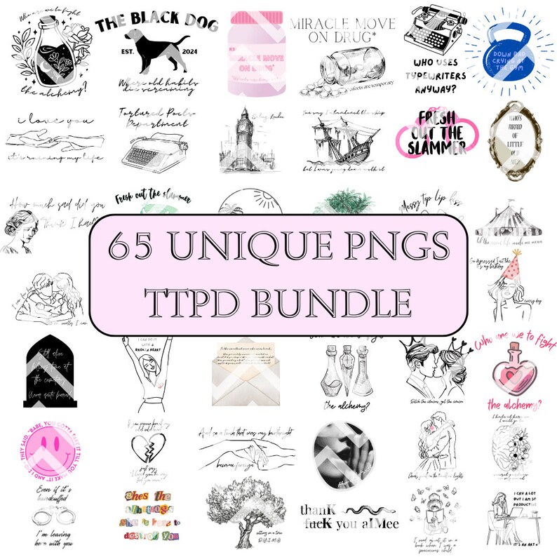 TTPD Bundle INSTANT DOWNLOAD .png Files - Etsy