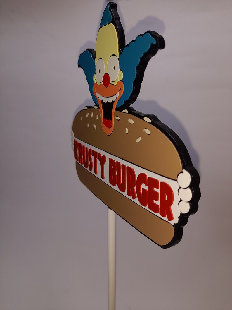 Simpsons Krusty Burger Sign, The Simpsons, 3D Model, Scale Model, Home ...
