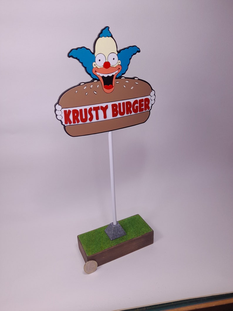 Simpsons - Krusty Burger Sign, the Simpsons, 3D Model, Scale Model ...