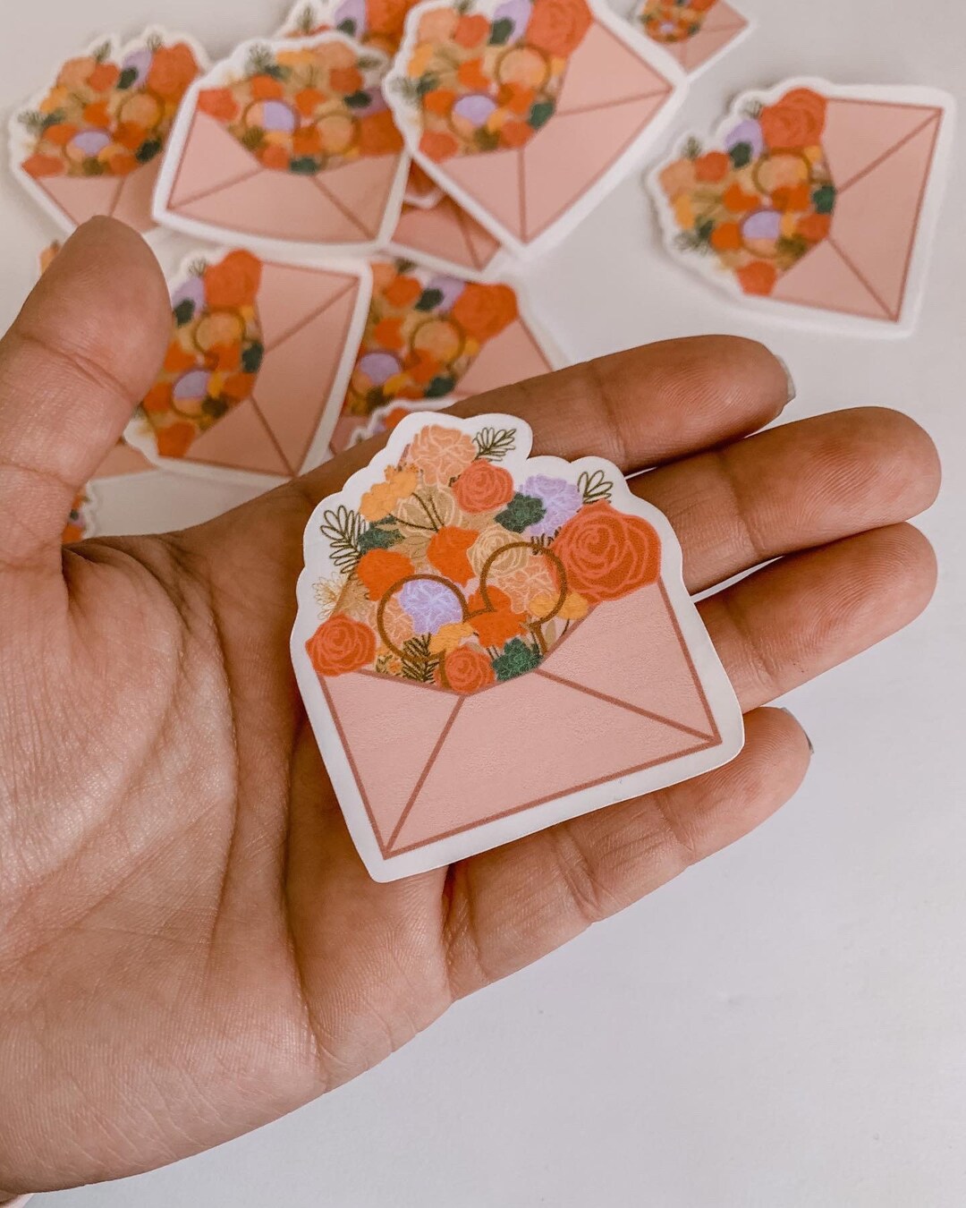 Mickey Mouse Pink Flower Sticker, Mickey Mouse Sticker, Mickey Mouse ...