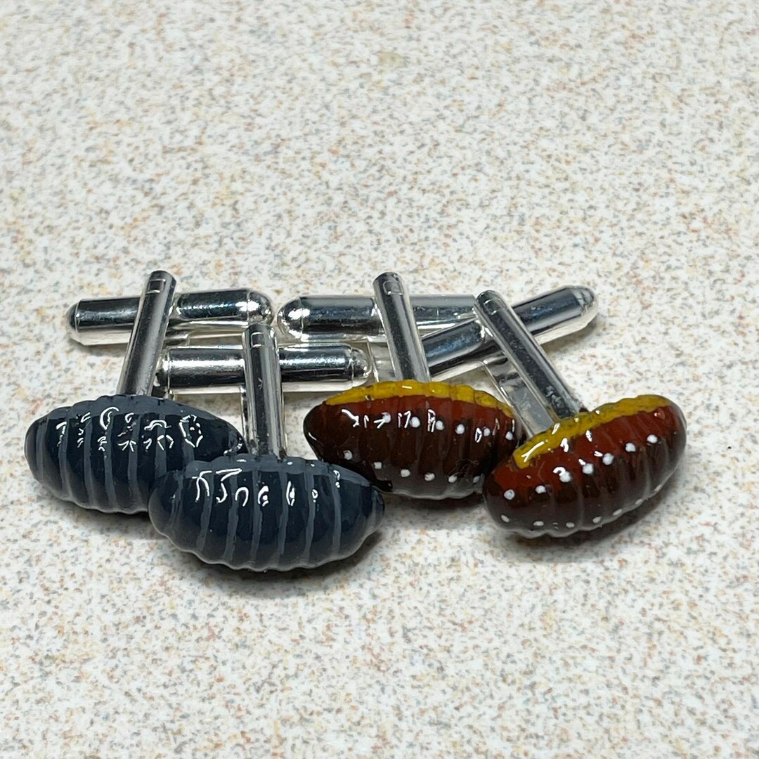 Handmade Polymer Clay Isopod Cufflinks: Quirky Bug Jewelry Gift - Etsy