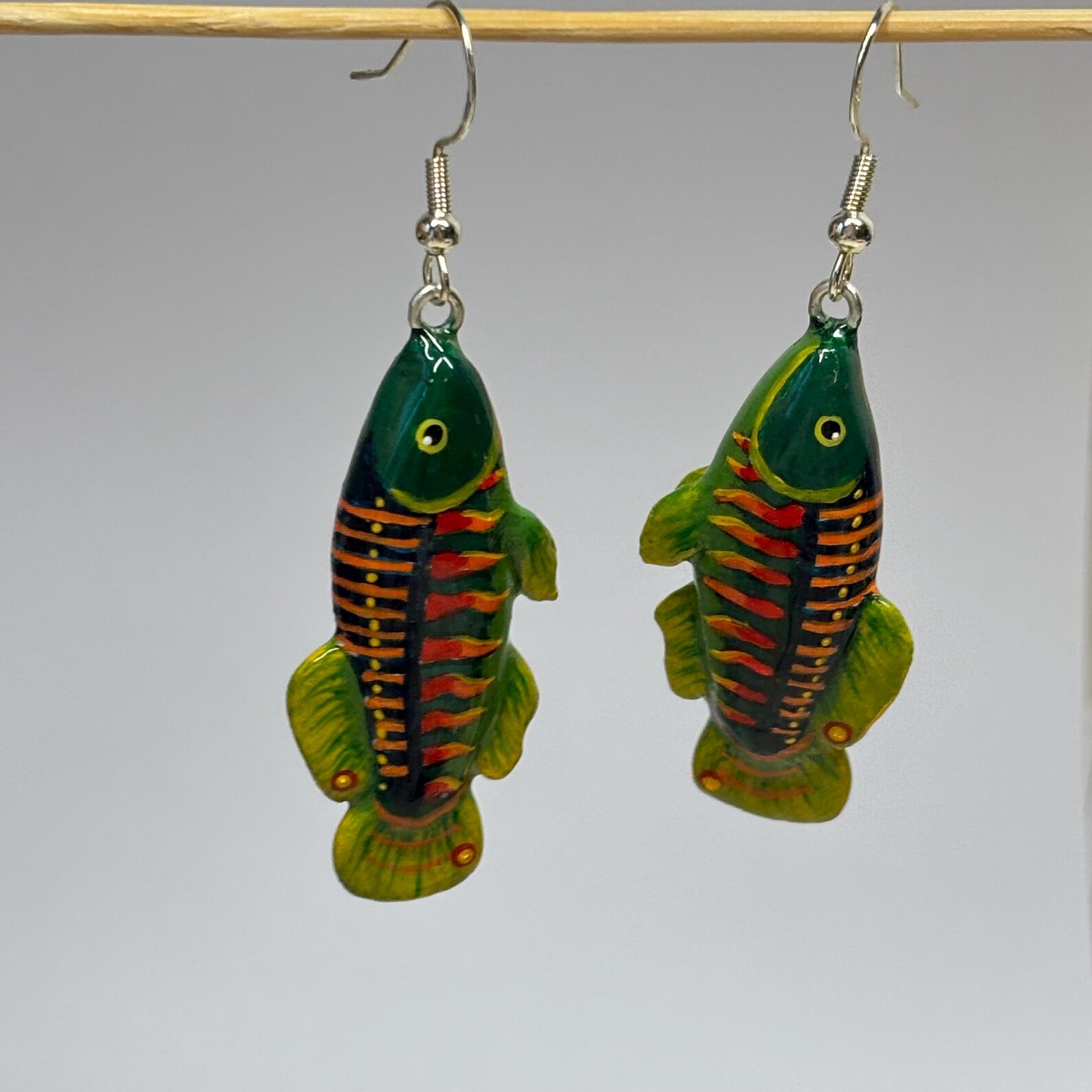 Handmade Colorful Fish Dangle Earrings - Etsy