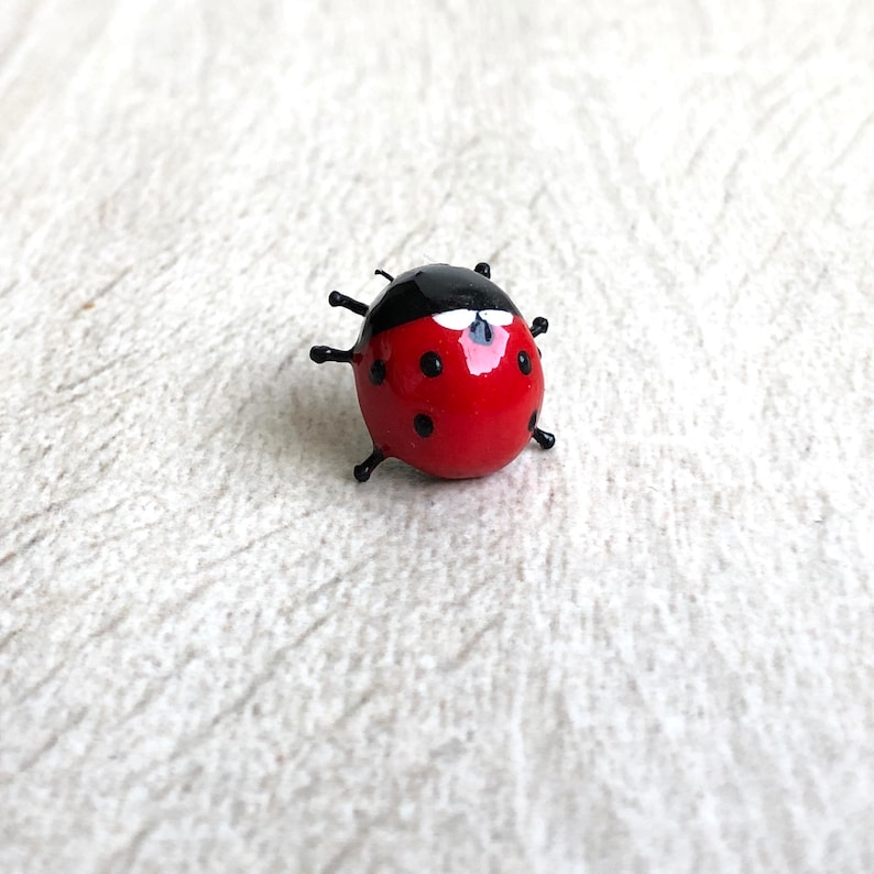 Good Luck Ladybug Pin Miniature Insect Brooch - Etsy