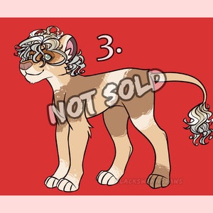LION CUBS Fursona Design Adopts price REDUX - Etsy